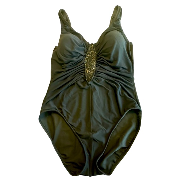 Miraclesuit | Swim | Miraclesuit Slimming Ruched Sequence Beaded One ...